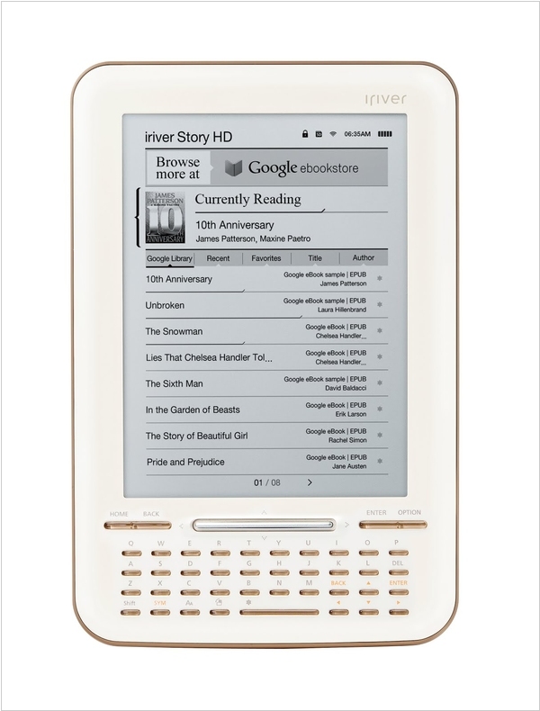 Iriver Story HD alternatives. Top 10 e-Readers